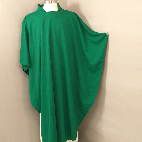 Vintage | Other | Green Robe Cape Ecclesiastical Vestment Chausable ...